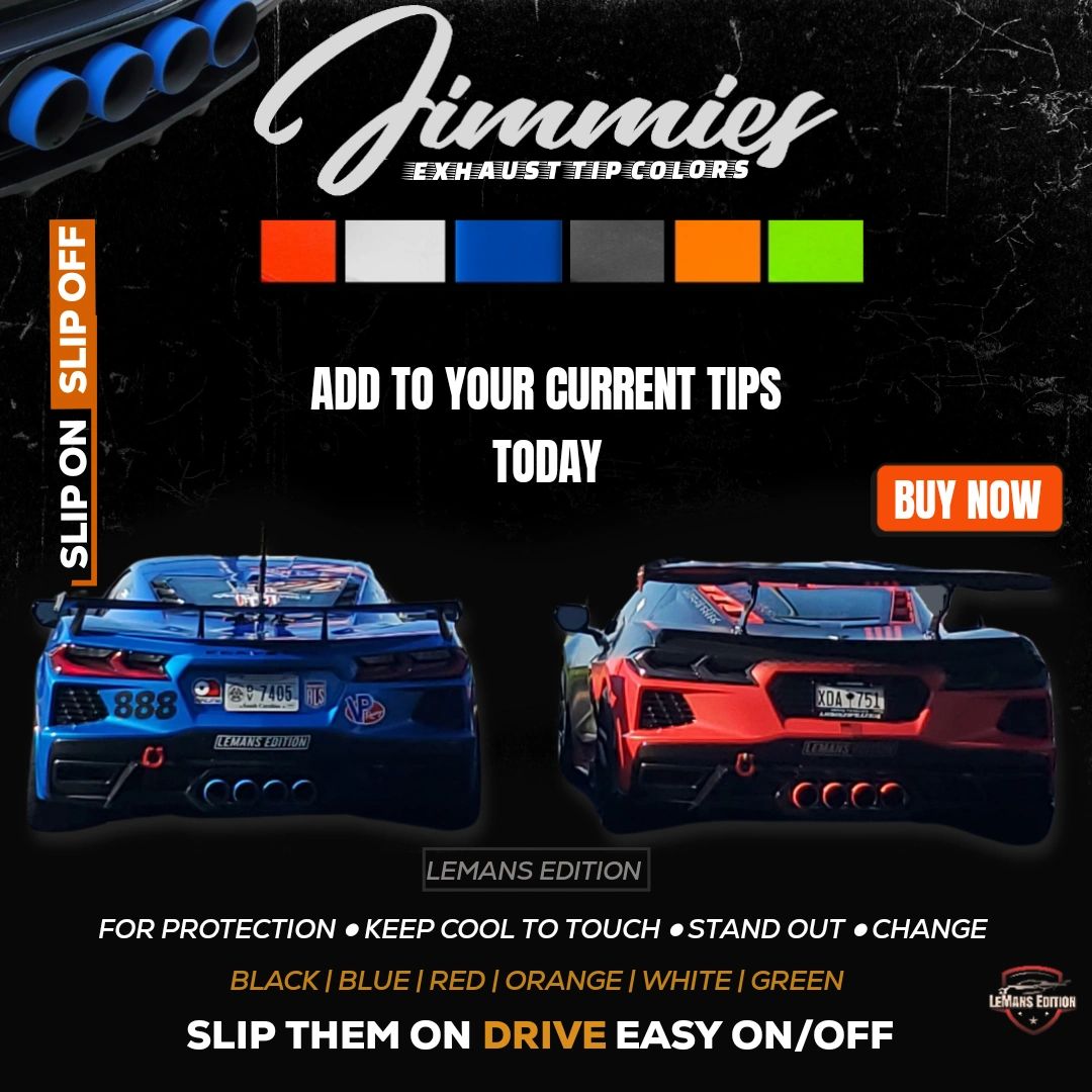 INTERCHANGEABLE EXHAUST TIP COLORS (4 count) Pick your color now. Fits ...