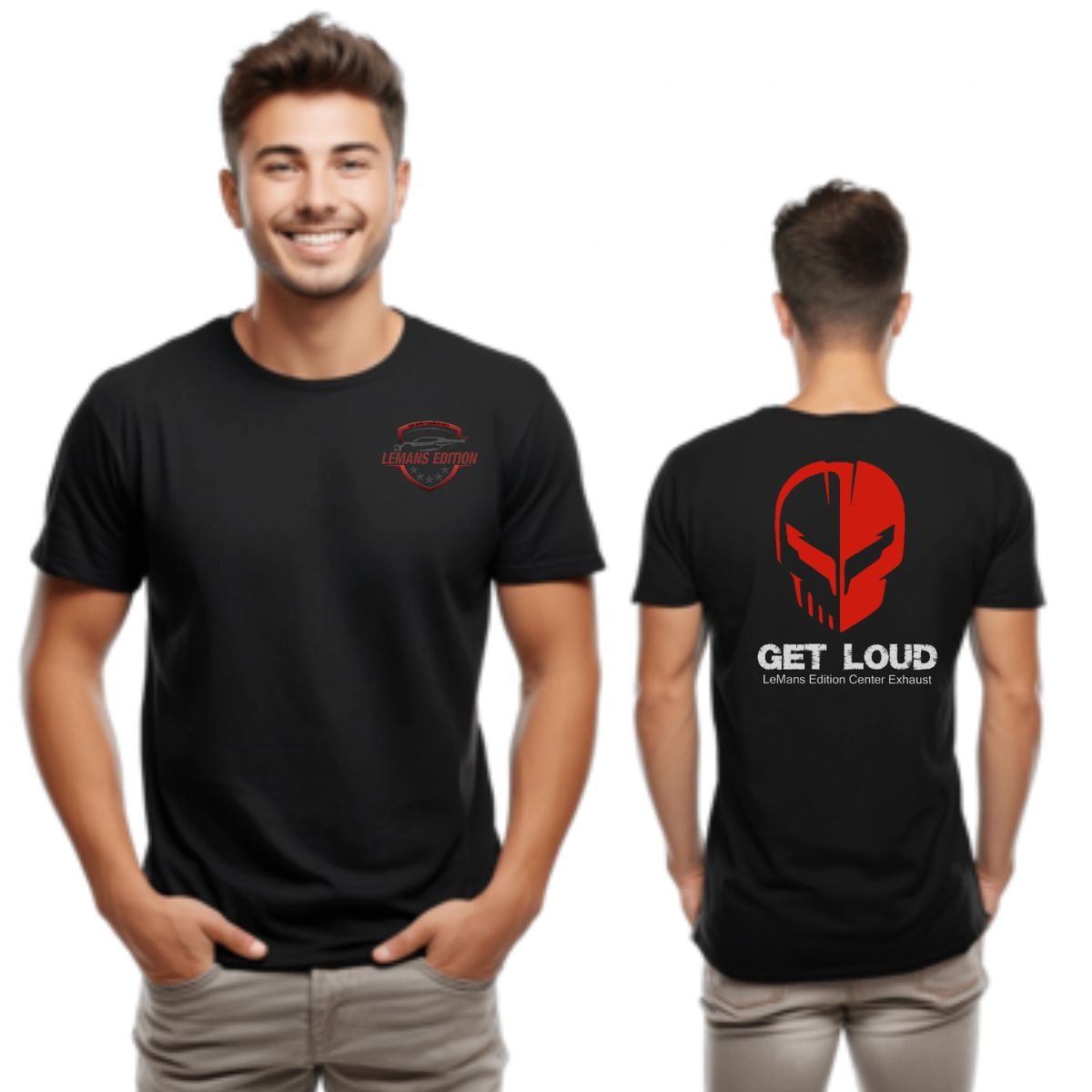 C8 SWAG - Red Logo (front) Jake Get Loud (back)