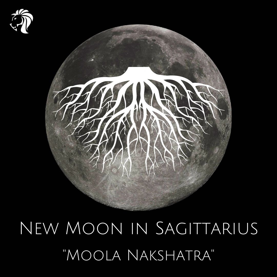 New Moon in Sagittarius (Moola Nakshatra)