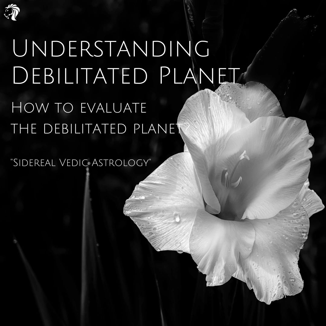 Debilitated planets give good results