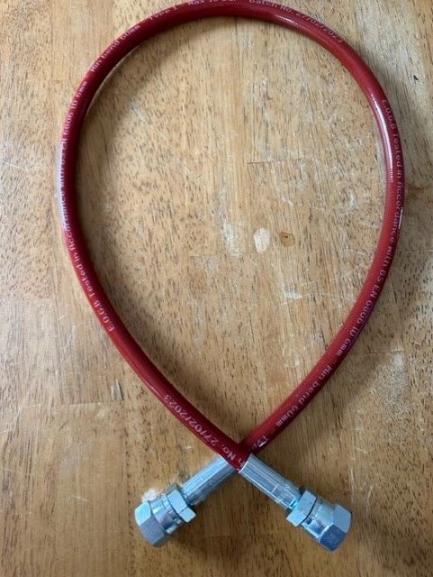 Ruby Red Flexible 36" Fuel Oil Line 3/8" F x 3/8" F