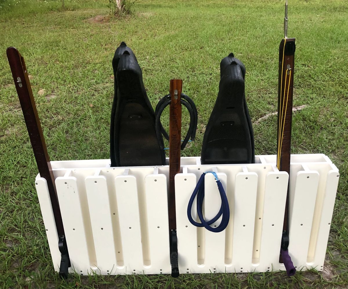Speargun racks and Holders
