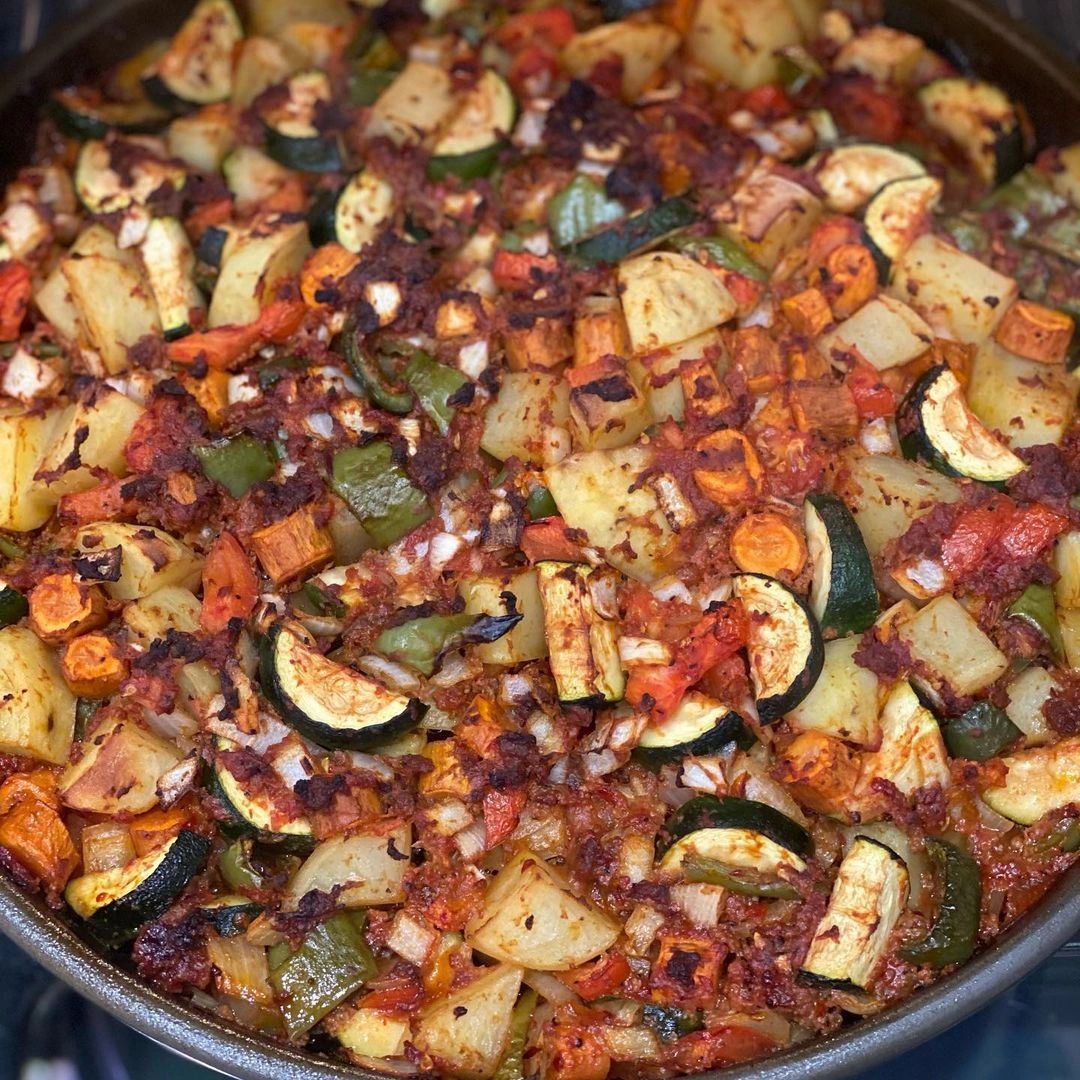 Mixed Vegetables With Ground Beef Stew AKA Tava