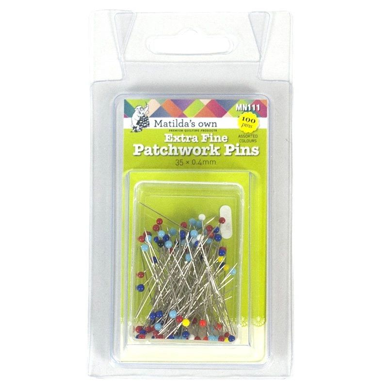 Matilda's Own Extra Fine Patchwork Pins 100/Pkt