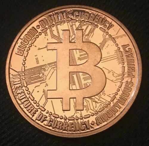 1 oz Copper Round - Bitcoin