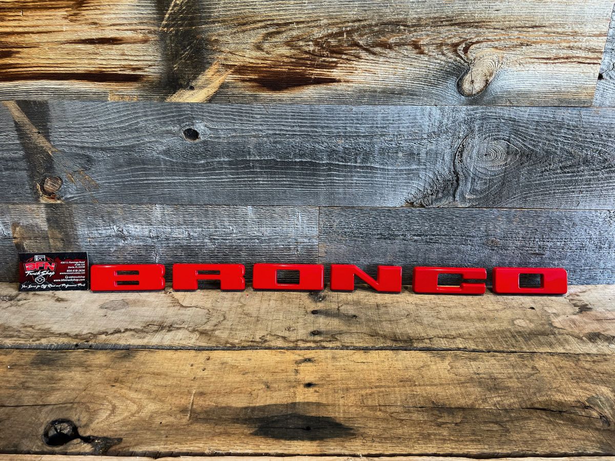 2021+ OEM Ford Bronco Grill Letters Painted to Match