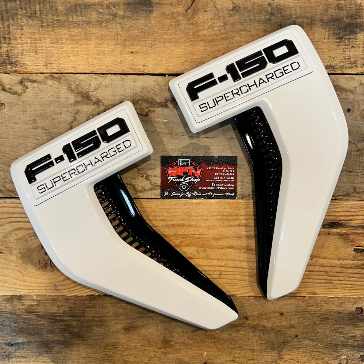 2021+ F150 "SUPERCHARGED" Fender Emblems