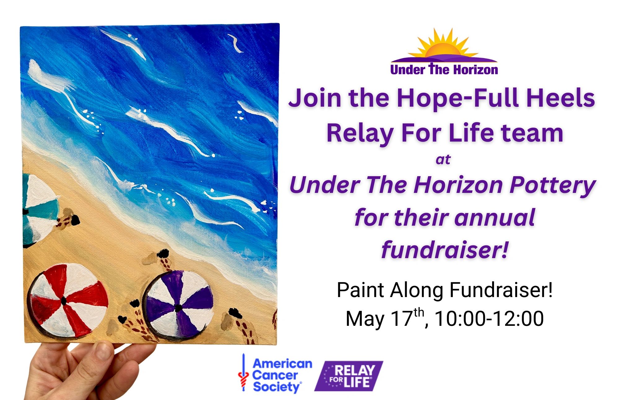 Paint Along for a Purpose! Supports Relay for Life
