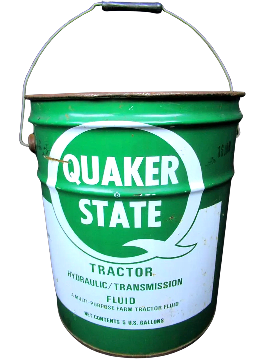 1950s-60s Quaker State Tractor Hydraulic Transmission Fluid 5 Gallon ...