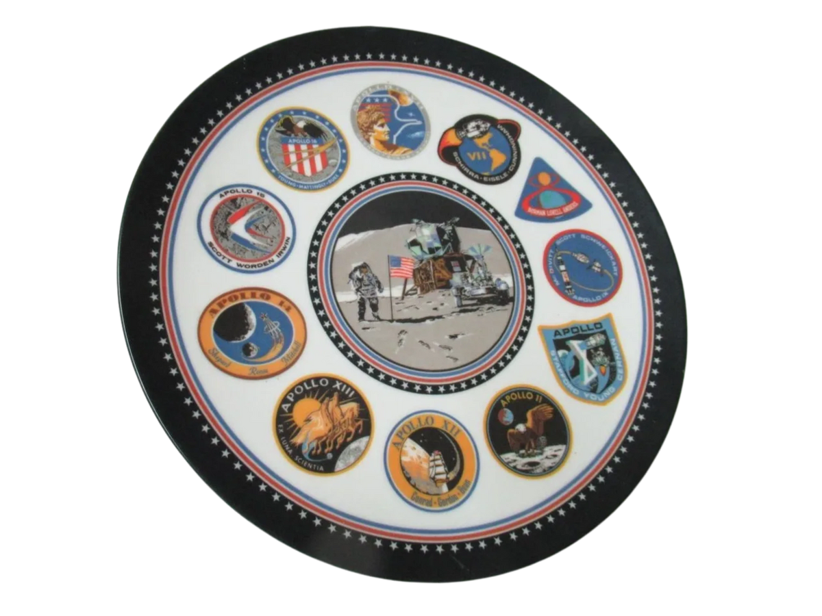 Vintage Plastic Texas-Ware NASA Apollo Collector Plate