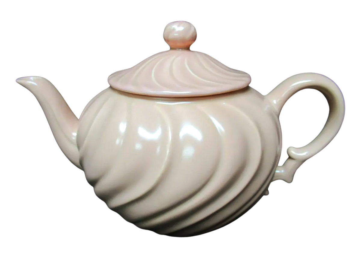 1940s Coronado Franciscan Ware "Coral Swirl" Teapot