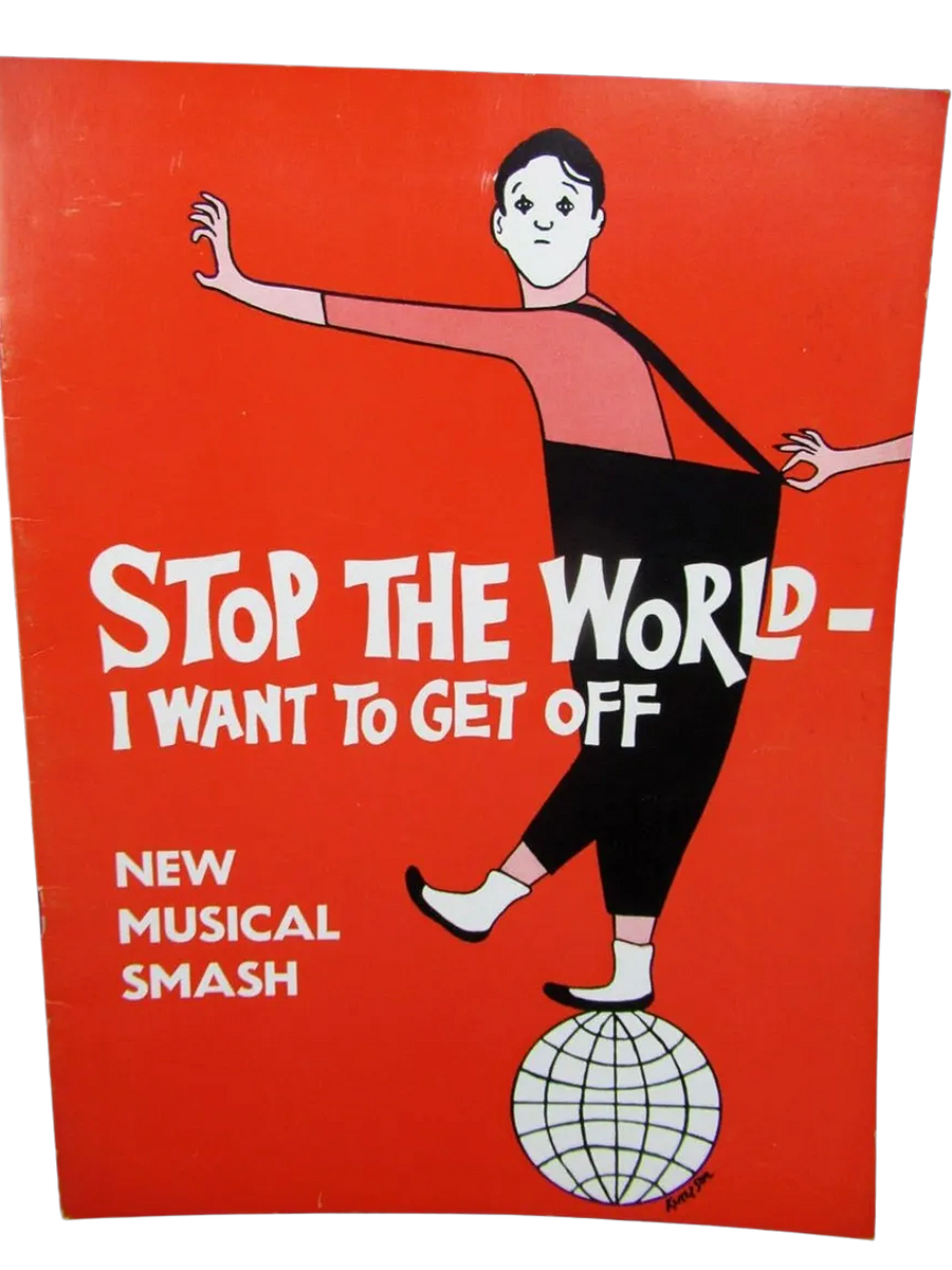 1962 " Stop the World I Want to Get Off" Broadway Program Anthony Newly ...