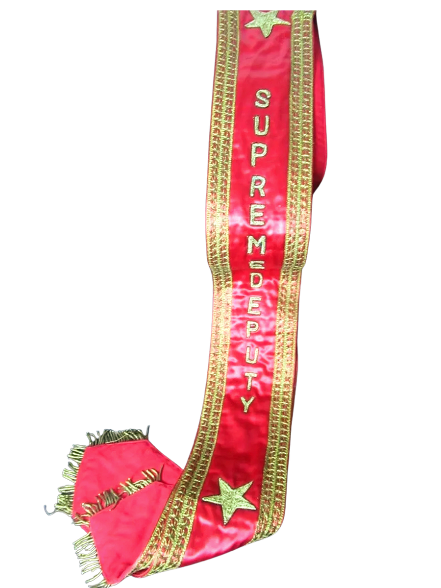 “Supreme Deputy” Fraternal Officer’s Sash – Excellent Condition Circa ...