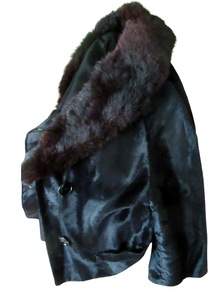 Vintage Mid Century Velour & Rabbit Fur Jacket – A Rare Winter Treasure