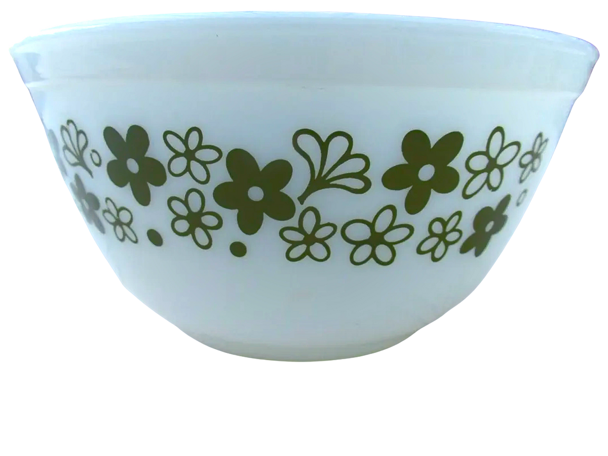 Pyrex Glass 402-151 Spring Blossom Crazy Daisy 1 1/2 Quart Bowl