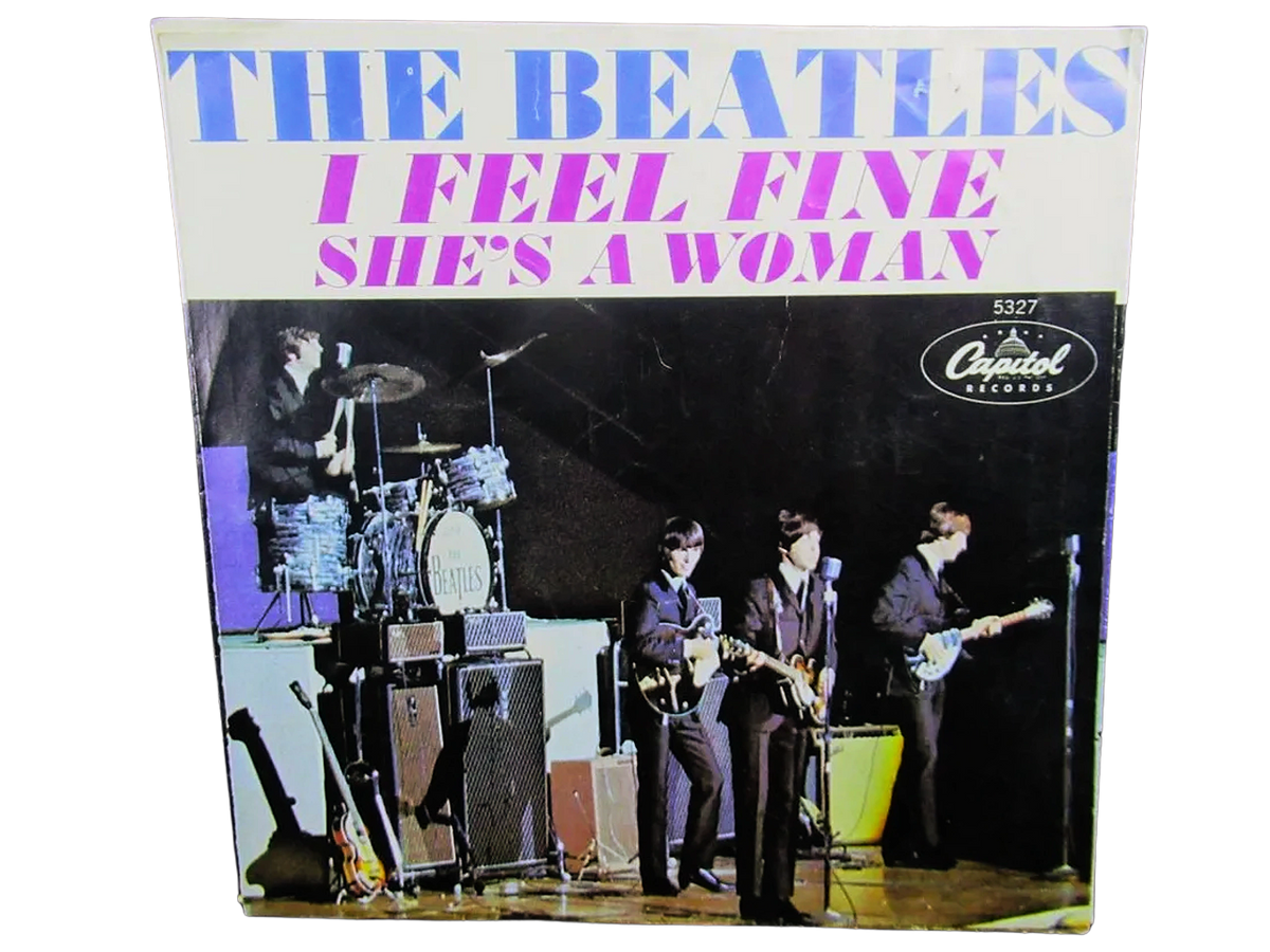 The Beatles She's A Woman I Feel Fine 5327 Vinyl 45 & Picture Sleeve ...