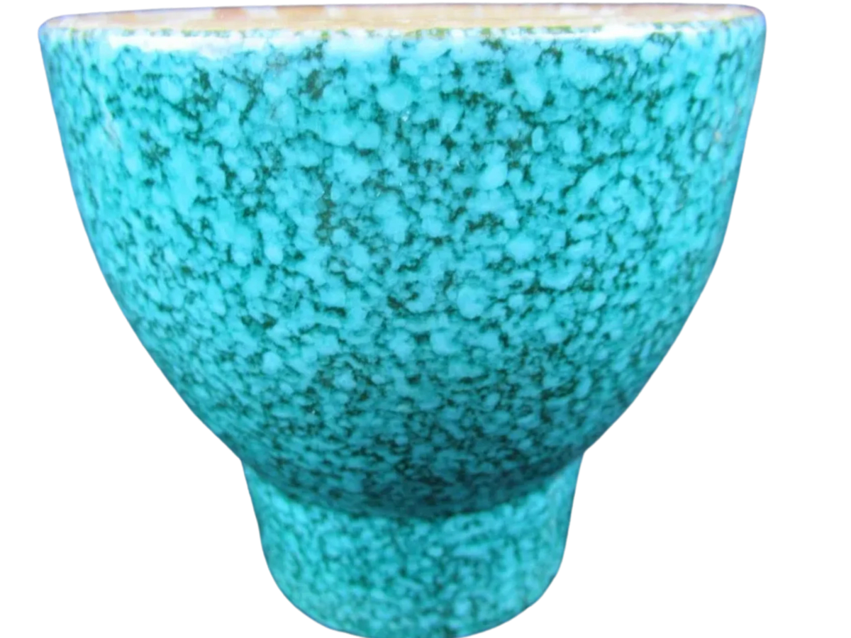 1950s Turquoise Made in Italy Pottery "Melrose" Planter