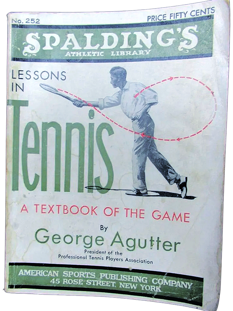 C. 1935 Spalding's LESSONS IN TENNIS by George Agutter