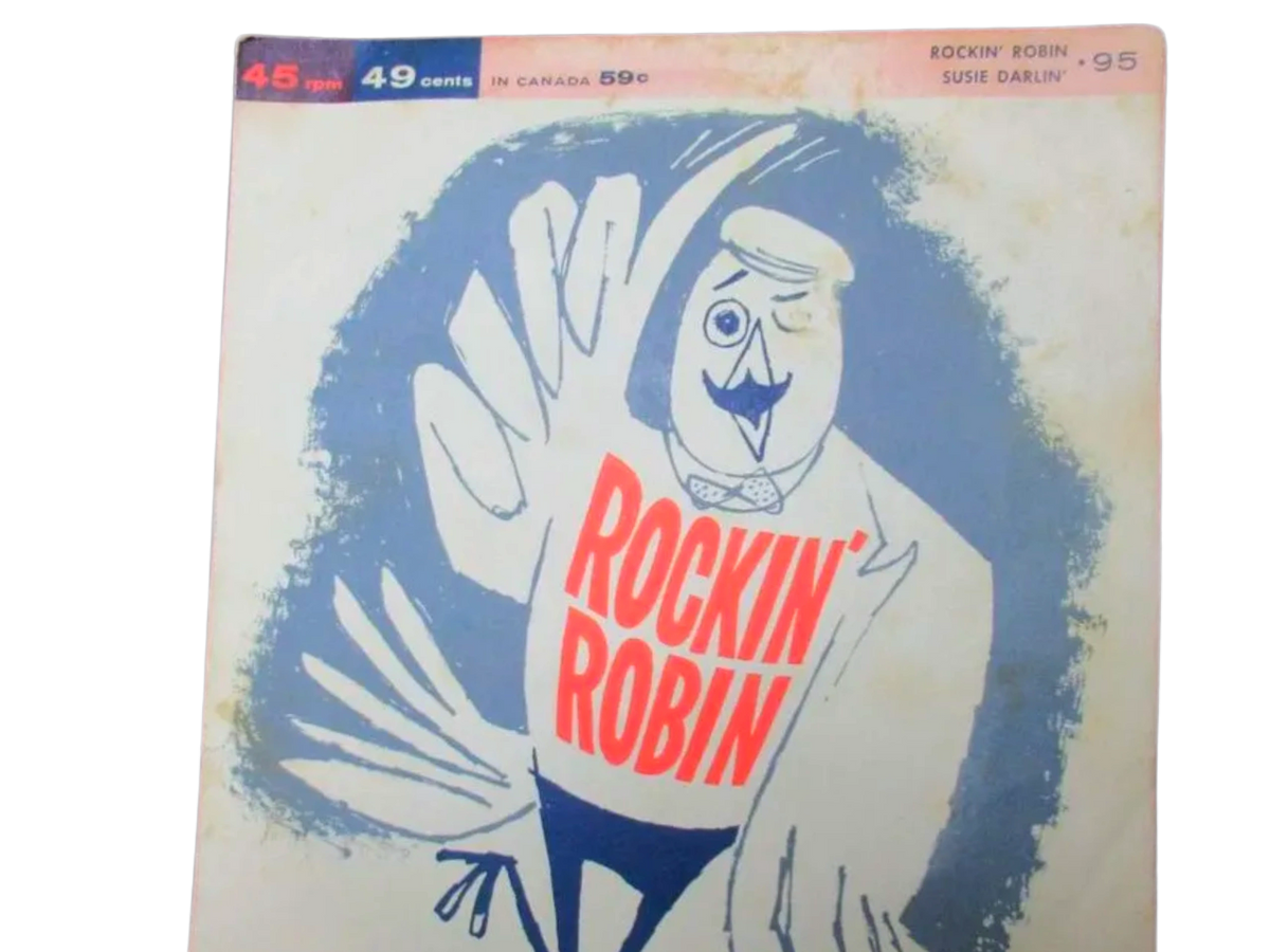 1958 Gary King Bobbie Rett "Rockin' Robin" 45 RPM Vinyl Record