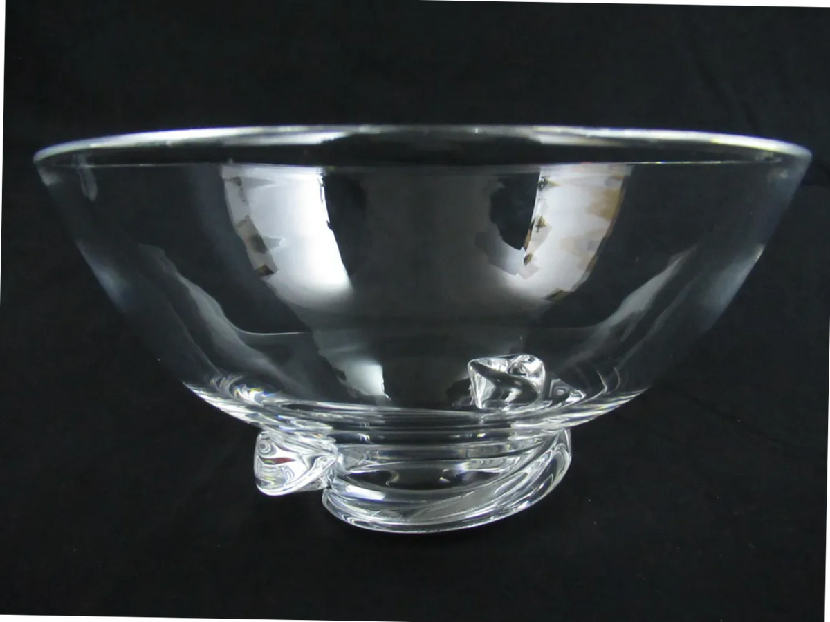 Vintage Steuben Crystal "Spiral Bowl" 1954 design by Donald Pollard