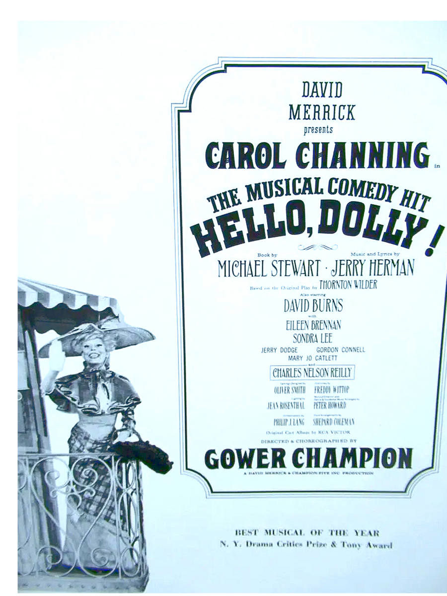 1964 "Hello, Dolly!" Carol Channing Broadway Program