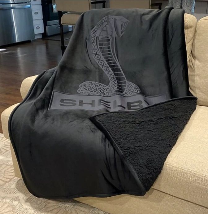 Shelby Black Sherpa Blanket