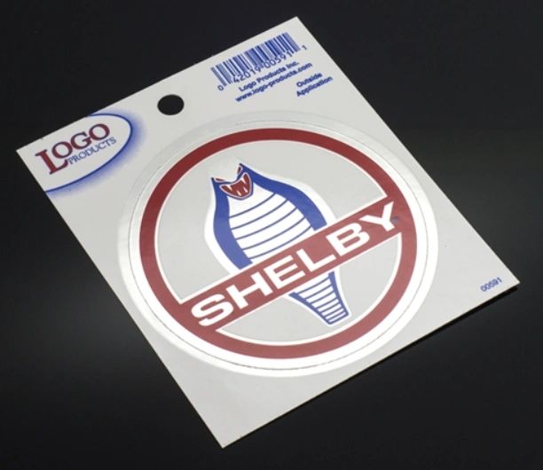 Chrome Cobra Medallion Decal