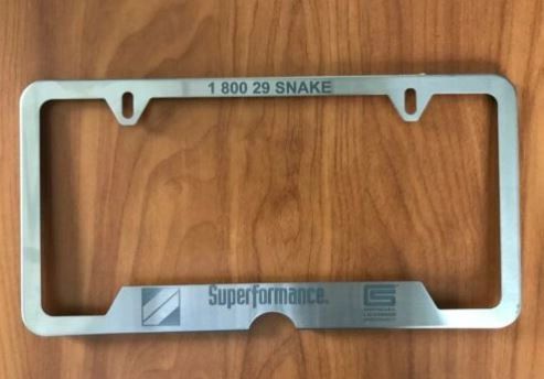 Stainless Steel Superformance License plate frame