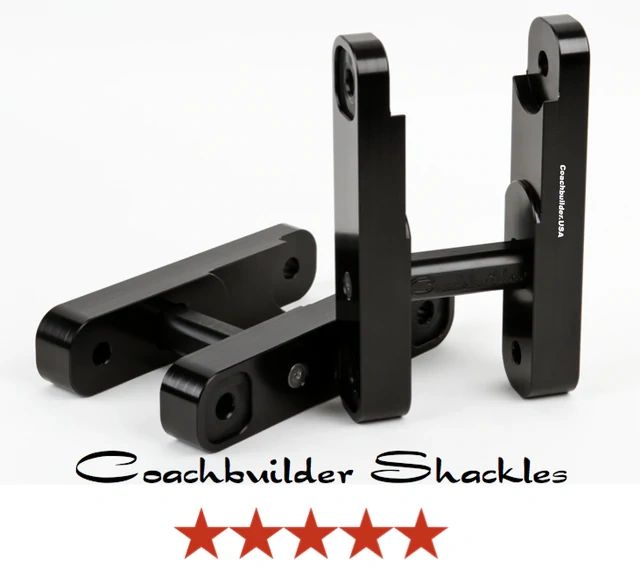 CoachBuilder +1" Shackle Kit Toyota Tundra ('07-'21)