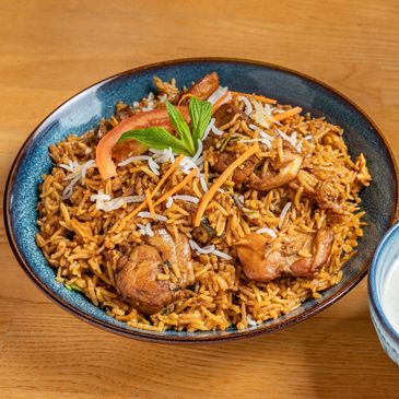 Delicious Chicken Burger and Specialty Coffee at Burgers & Biryani