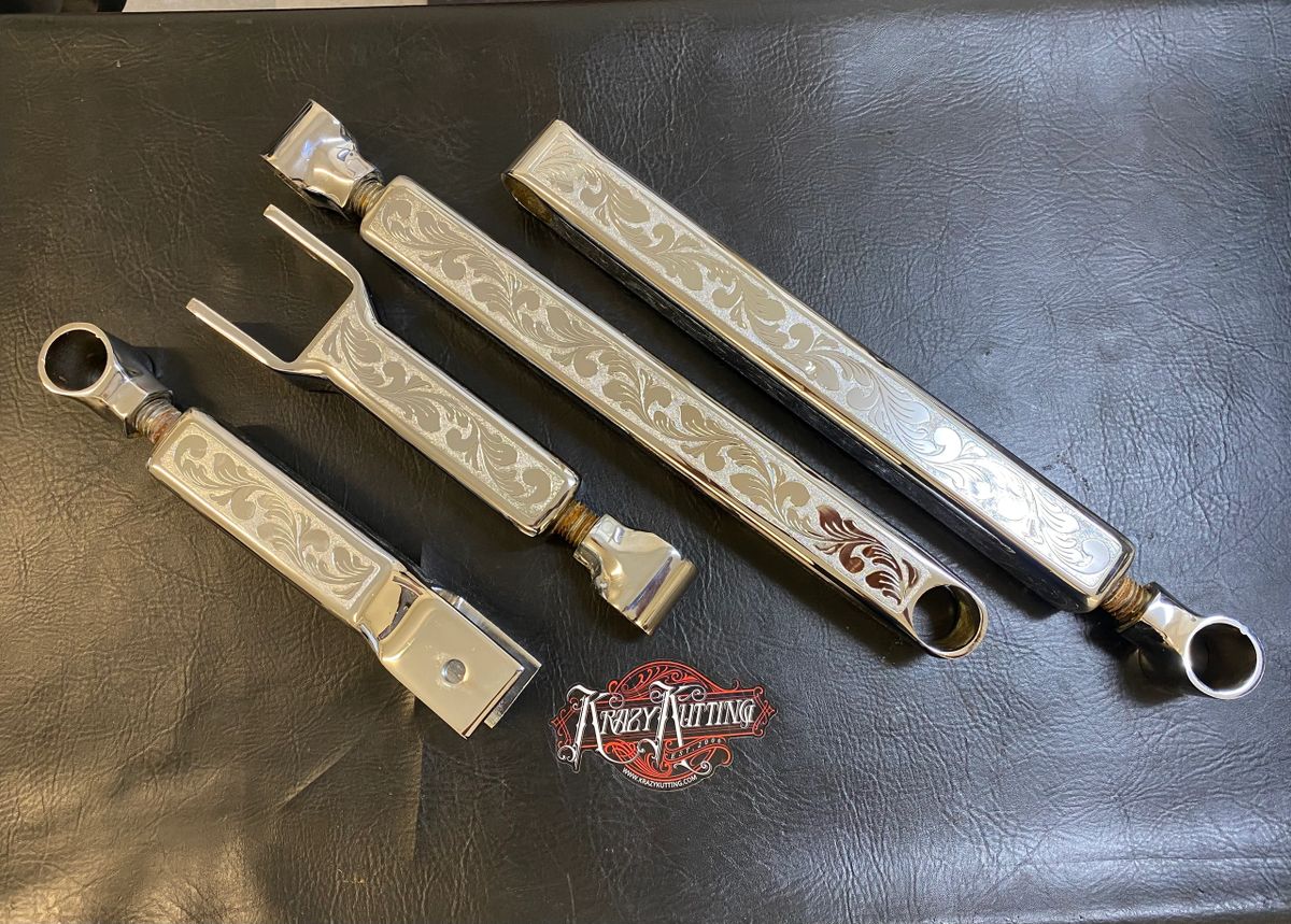 G Body Upper and Lower Engraved Adjustable Trailing Arms