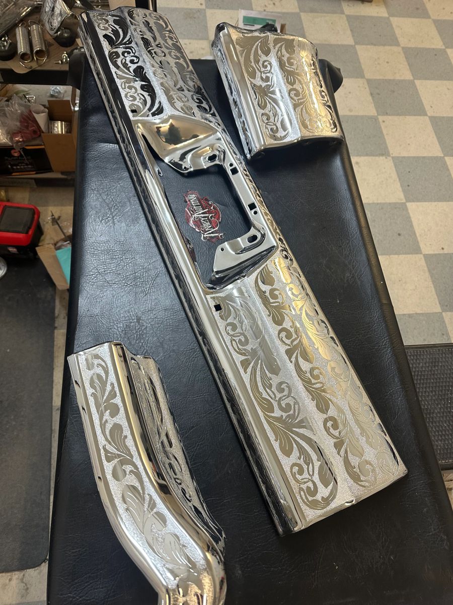 1965 Chevy Impala Rear Bumper Engraved