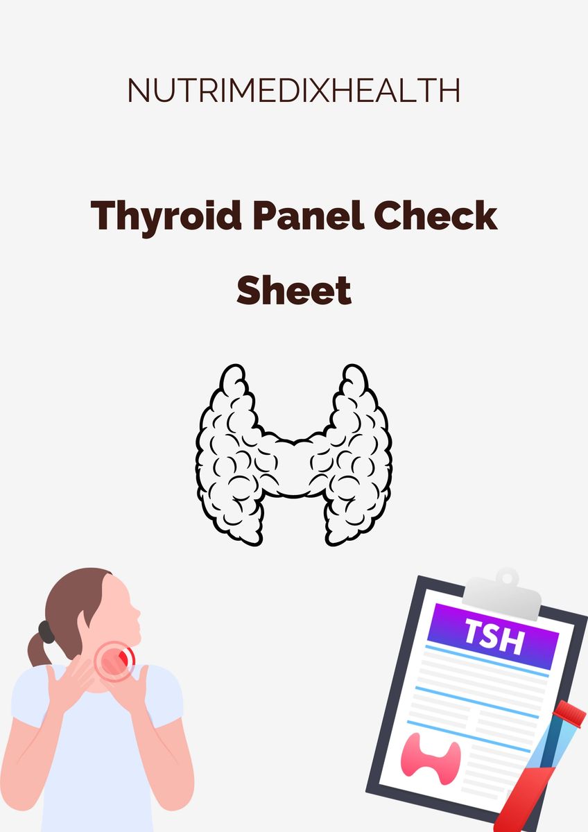 Thyroid Panel Check Sheet