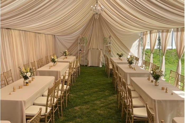 (20' X 30') 50 GUEST DRAPED CANOPY PACKET