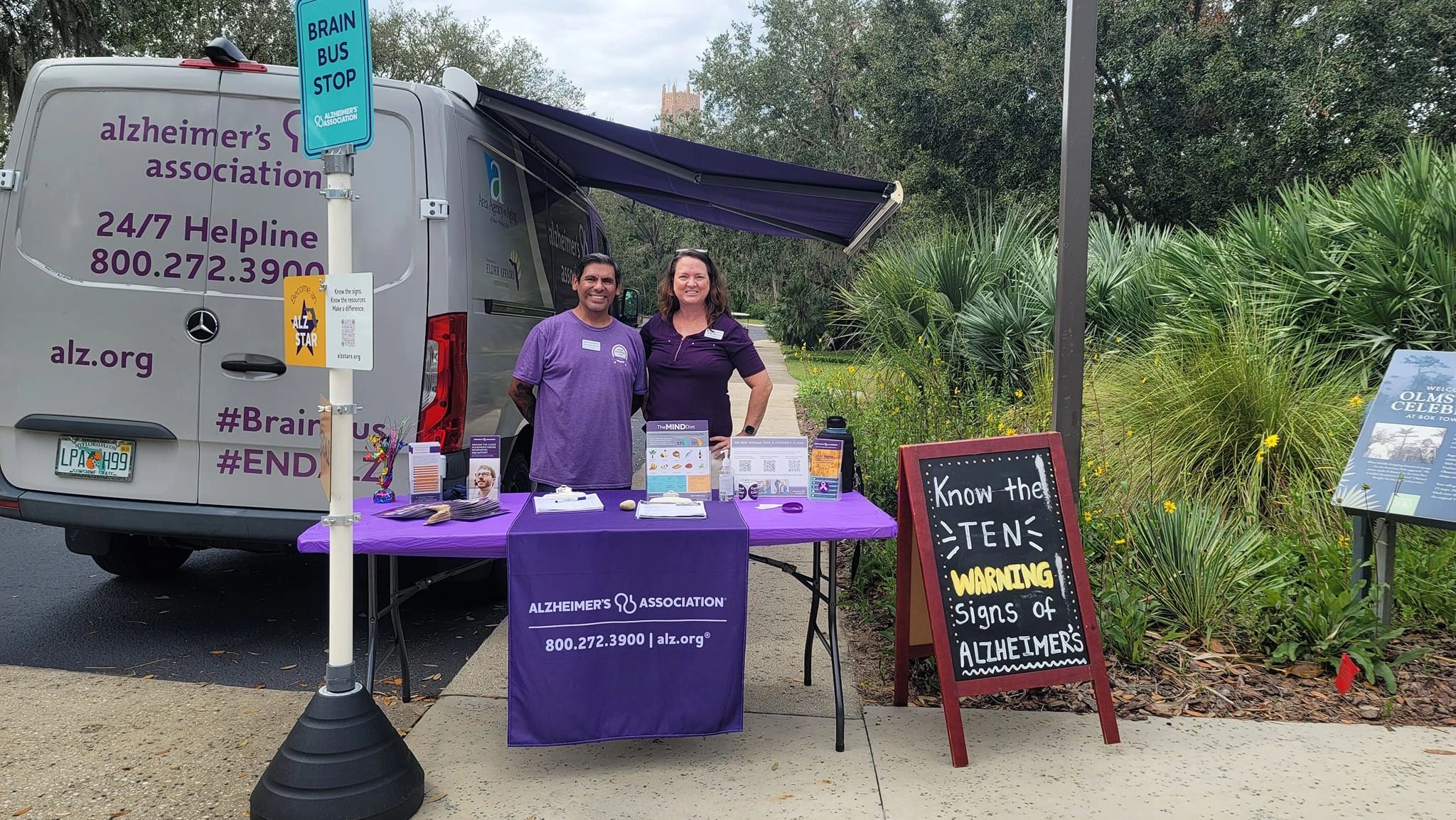 The Alzheimer’s Association Brain Bus at Health and Safety Expo