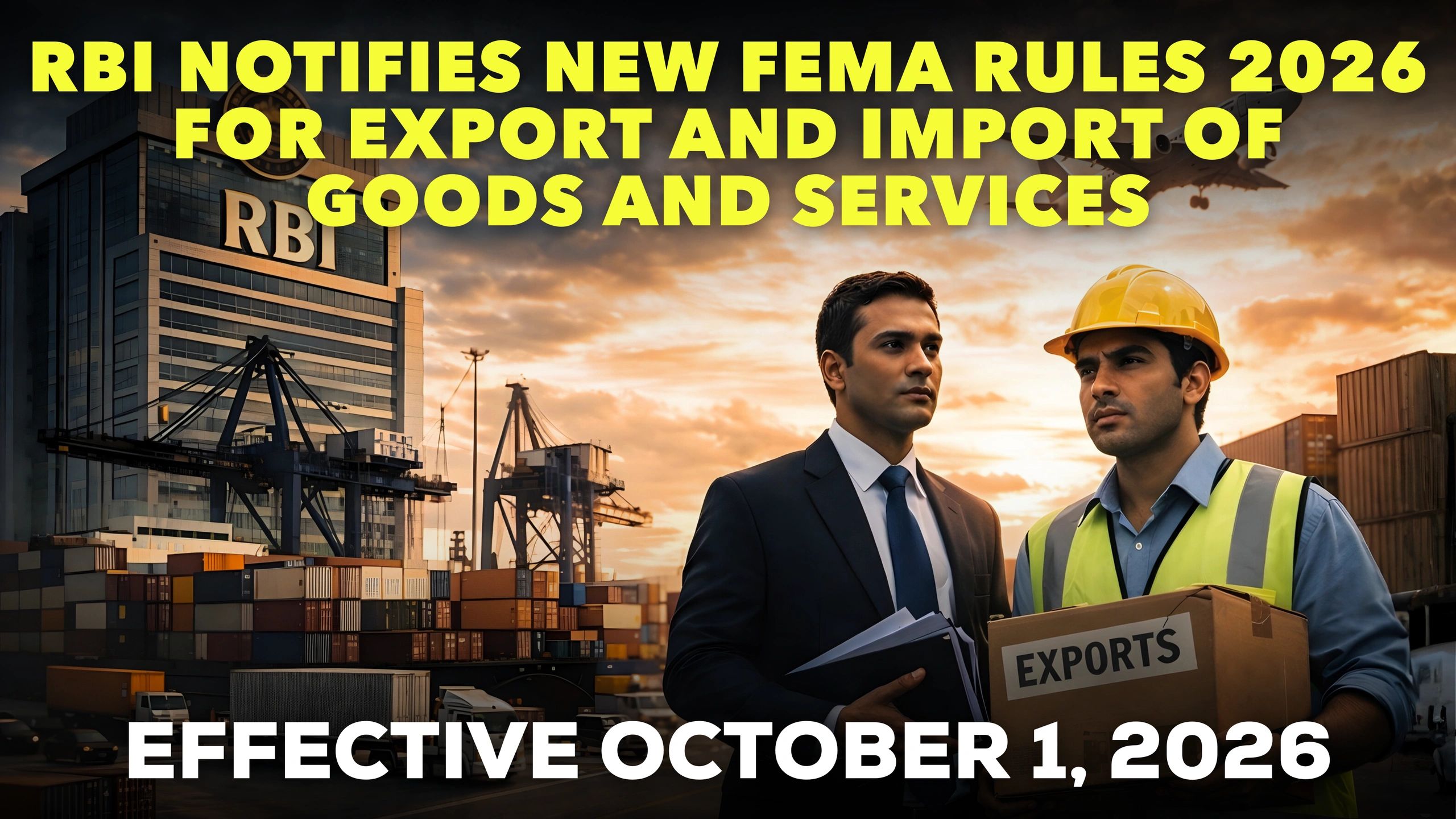 RBI Introduces New FEMA Rules for Exports & Imports (2026)