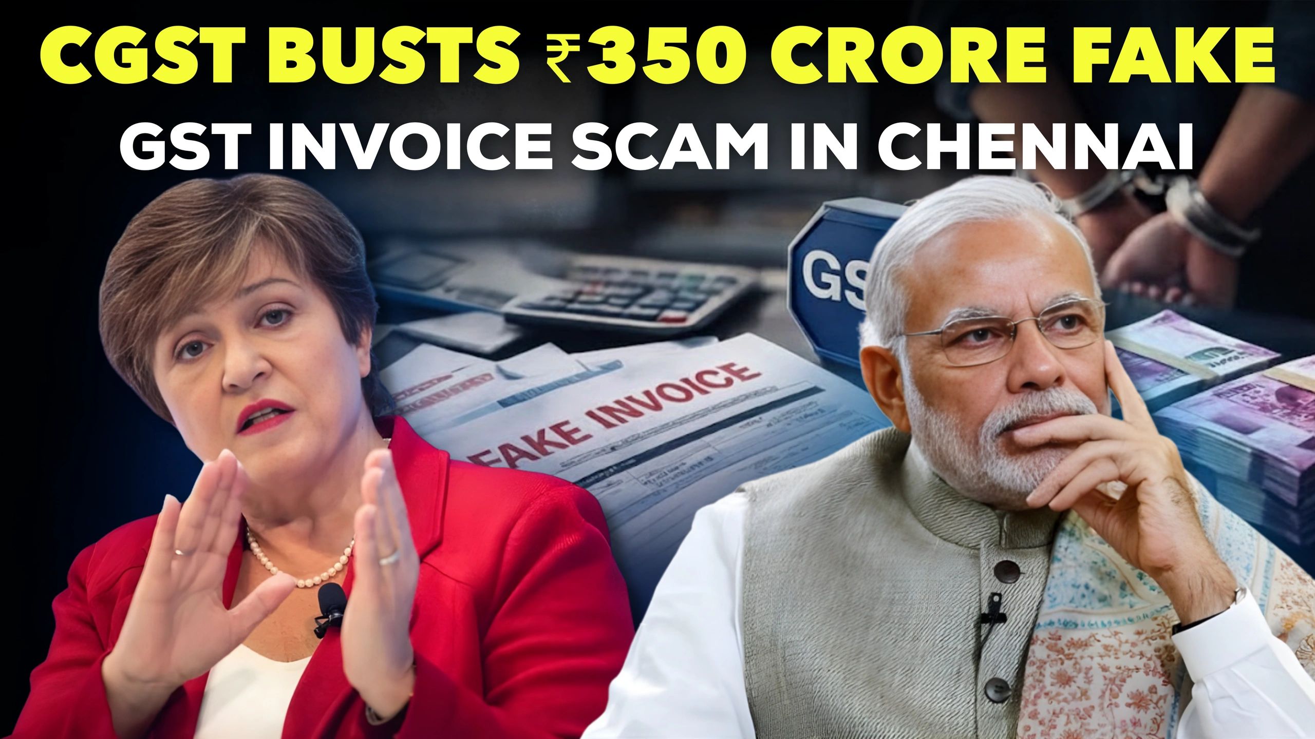 CGST Busts ₹350 Crore Fake GST Invoice Scam in Chennai