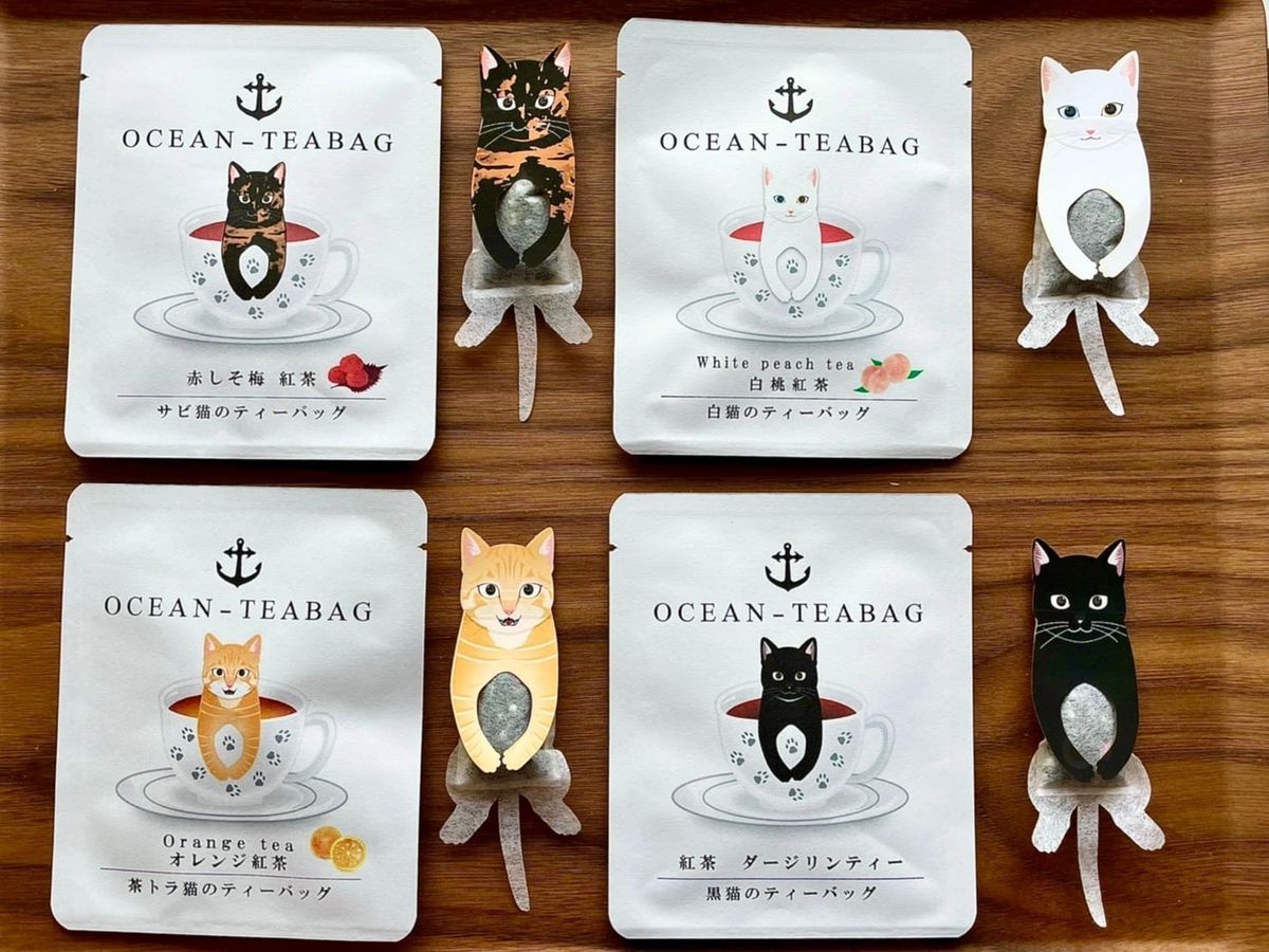 Japanese Cat Tea Bag Gift Set
