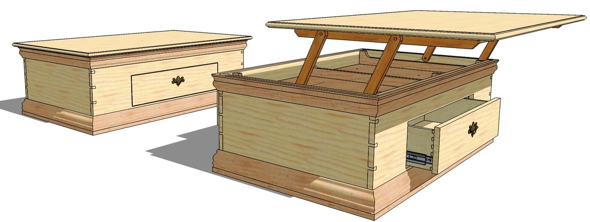 145 Articulating Coffee Table