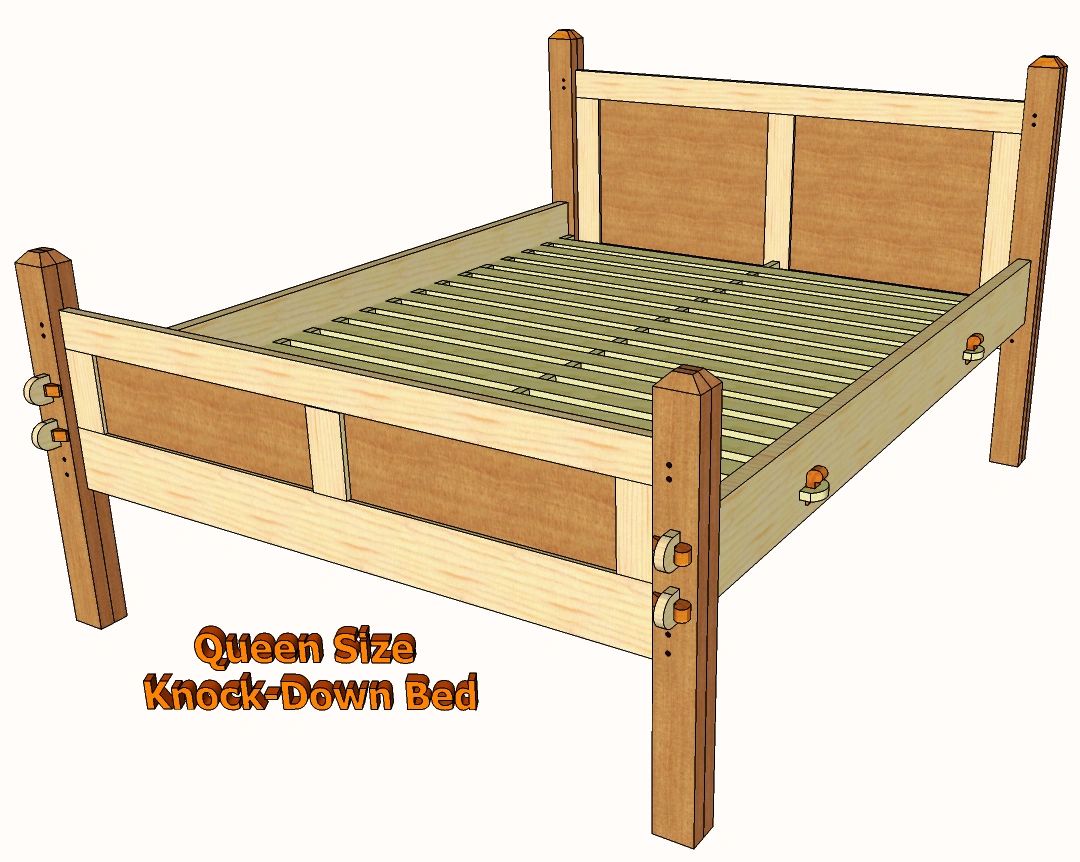 115 Knock-Down Queen Bed
