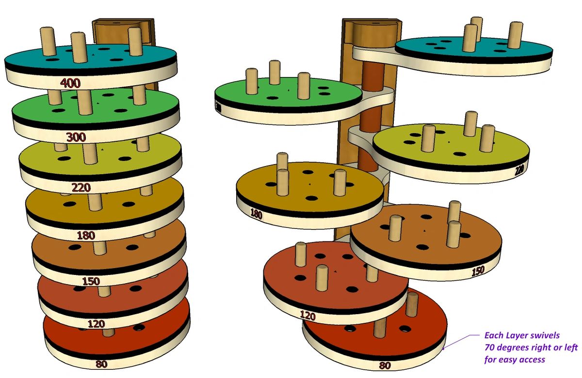 120 ROS Disc Organizer
