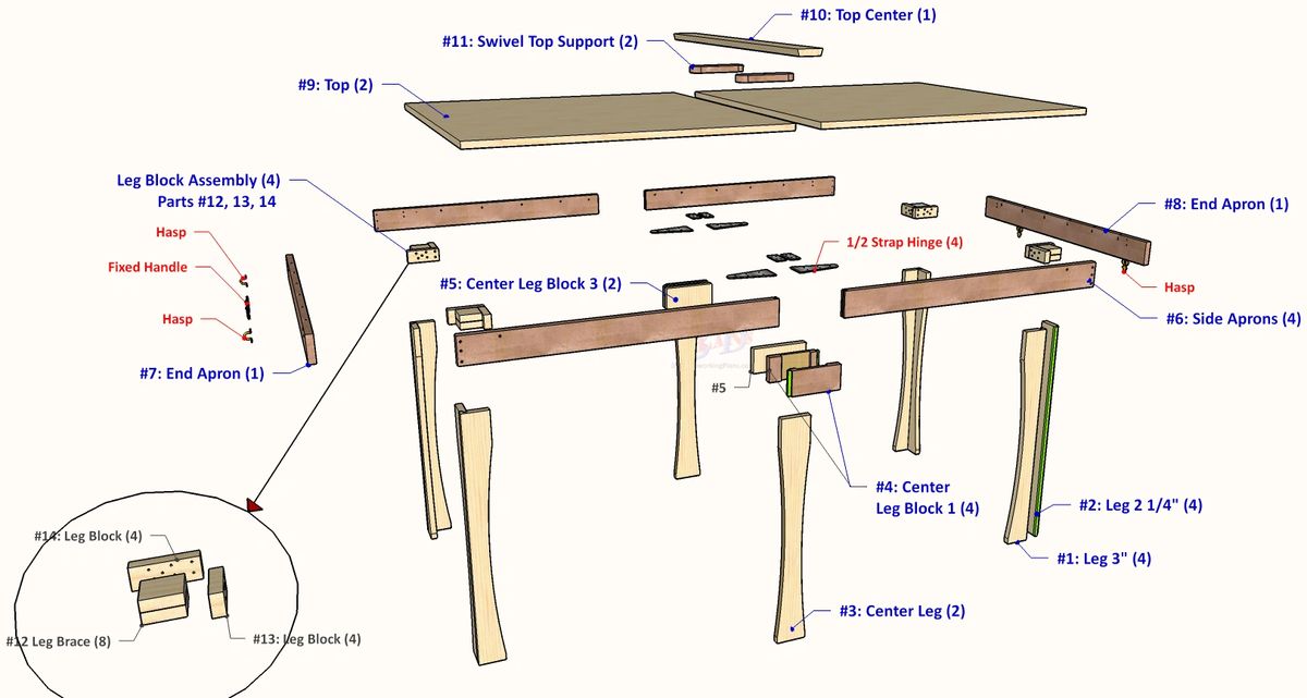 108 Folding Dining Table
