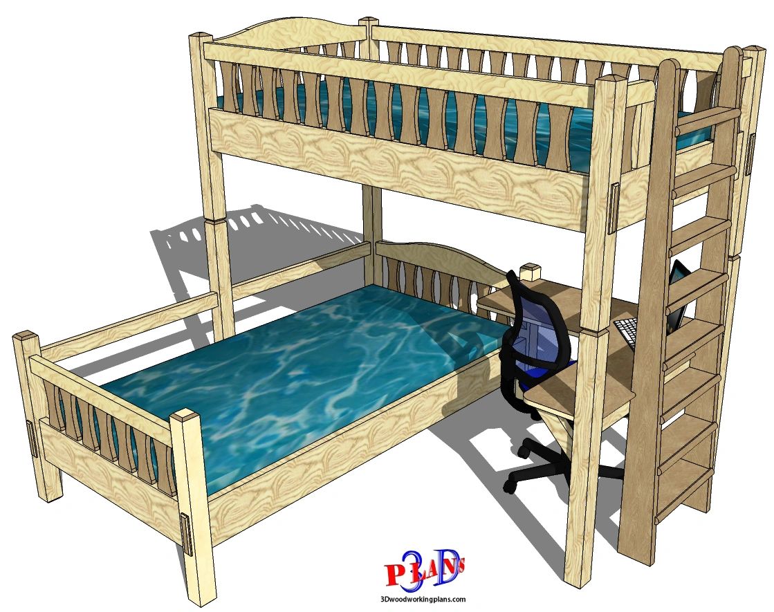 137 90 Degree Twin Bunk Beds