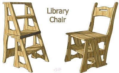 113 Library Chair/ Ladder