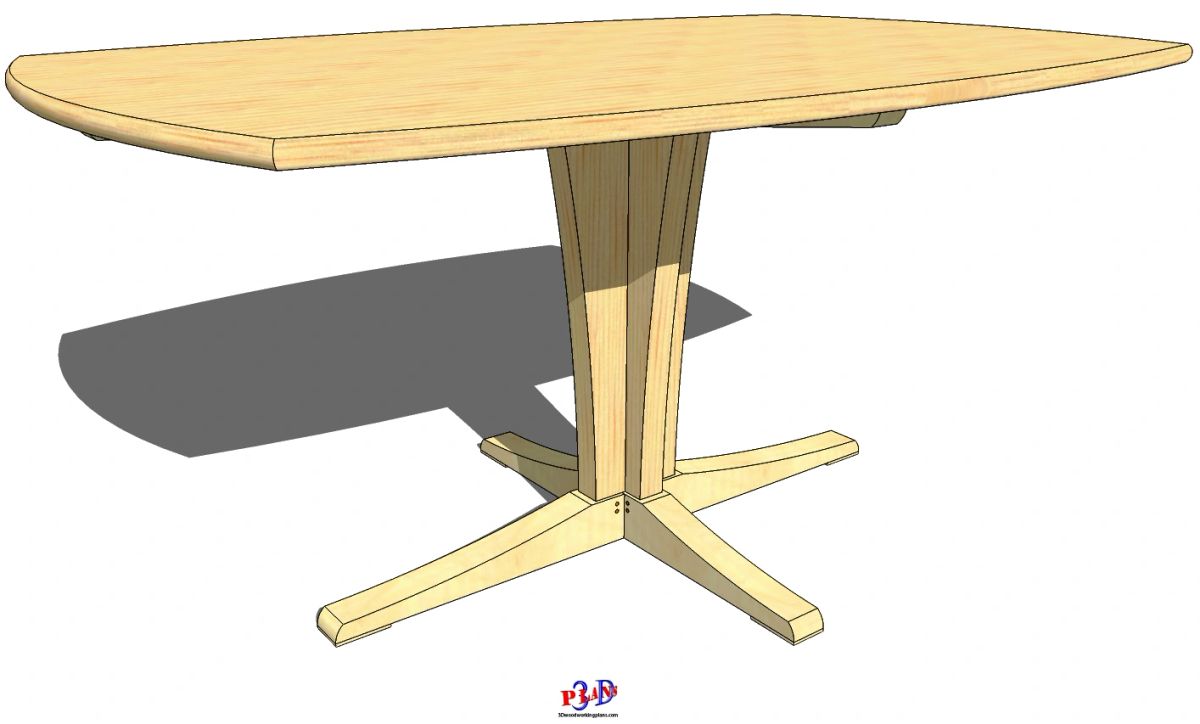 146 Pedestal Dining Table