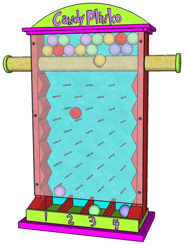 Plinko Candy Dispenser #049