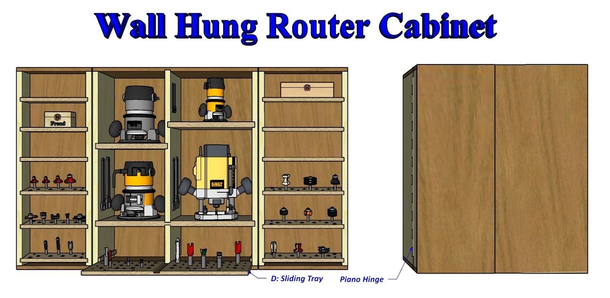 Router & Bit Storage Cabinet #184