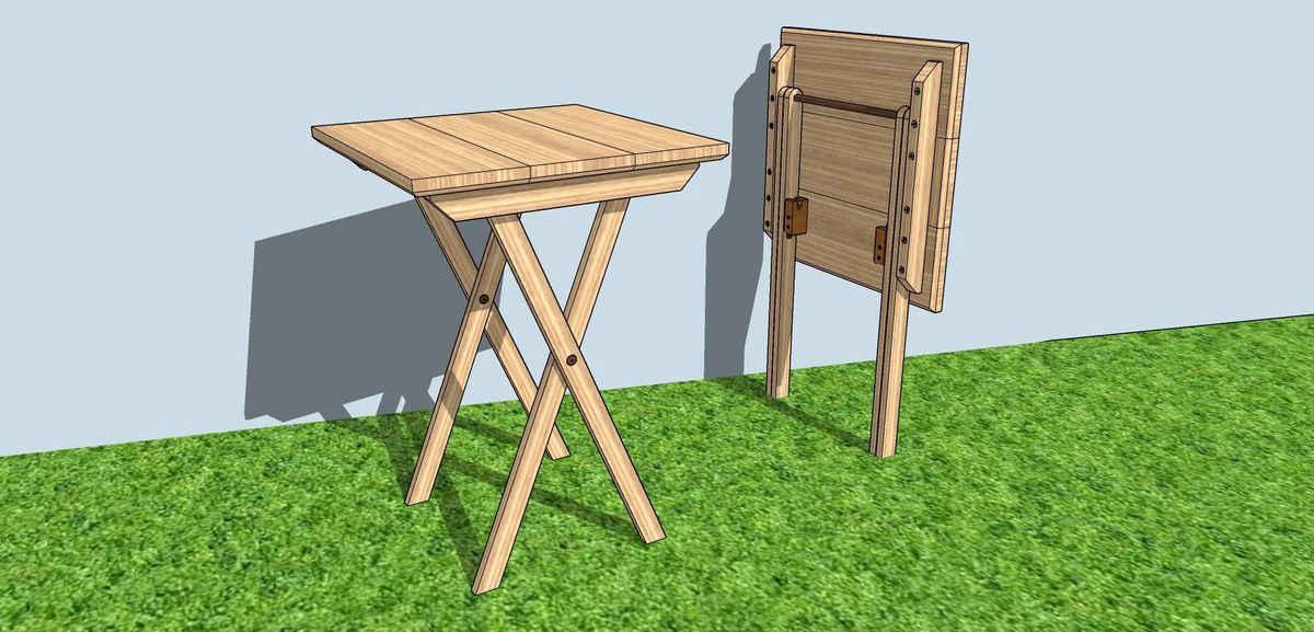 001 Simple Folding Table