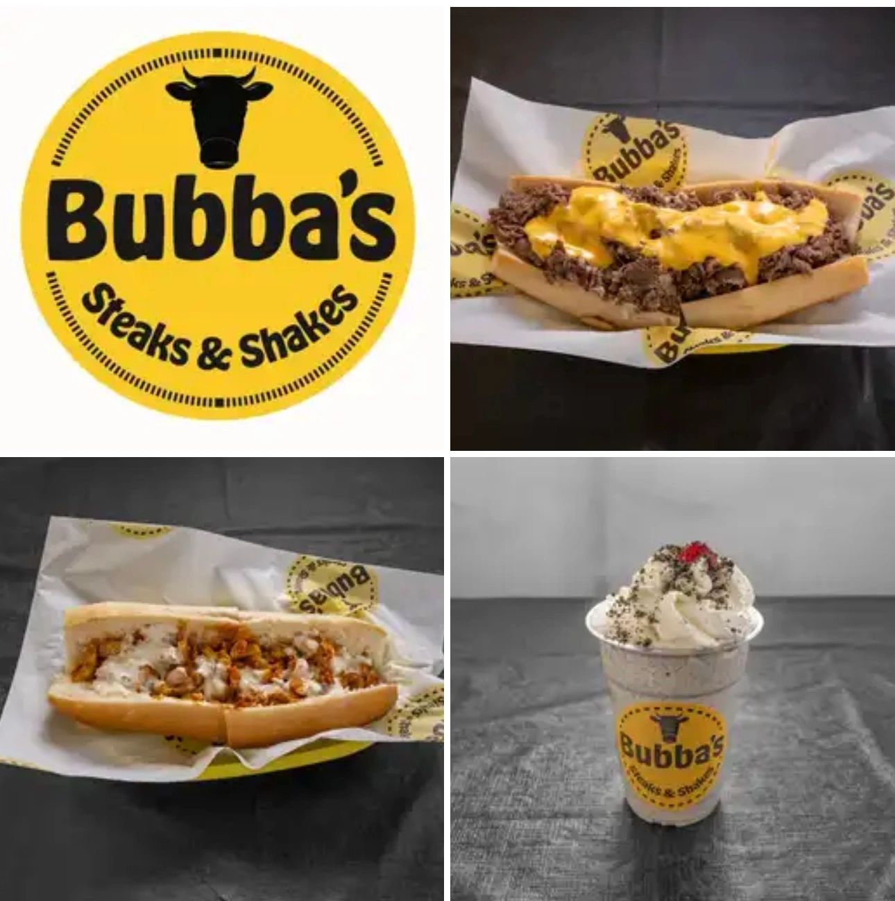 Bubba's Cheesesteak and Milkshake Menu