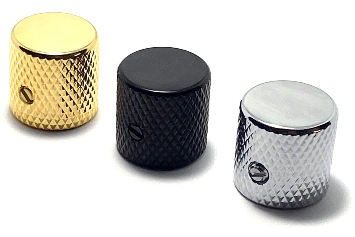 Metal Flat Top Knob, Set Screw Style ~ Color Choice